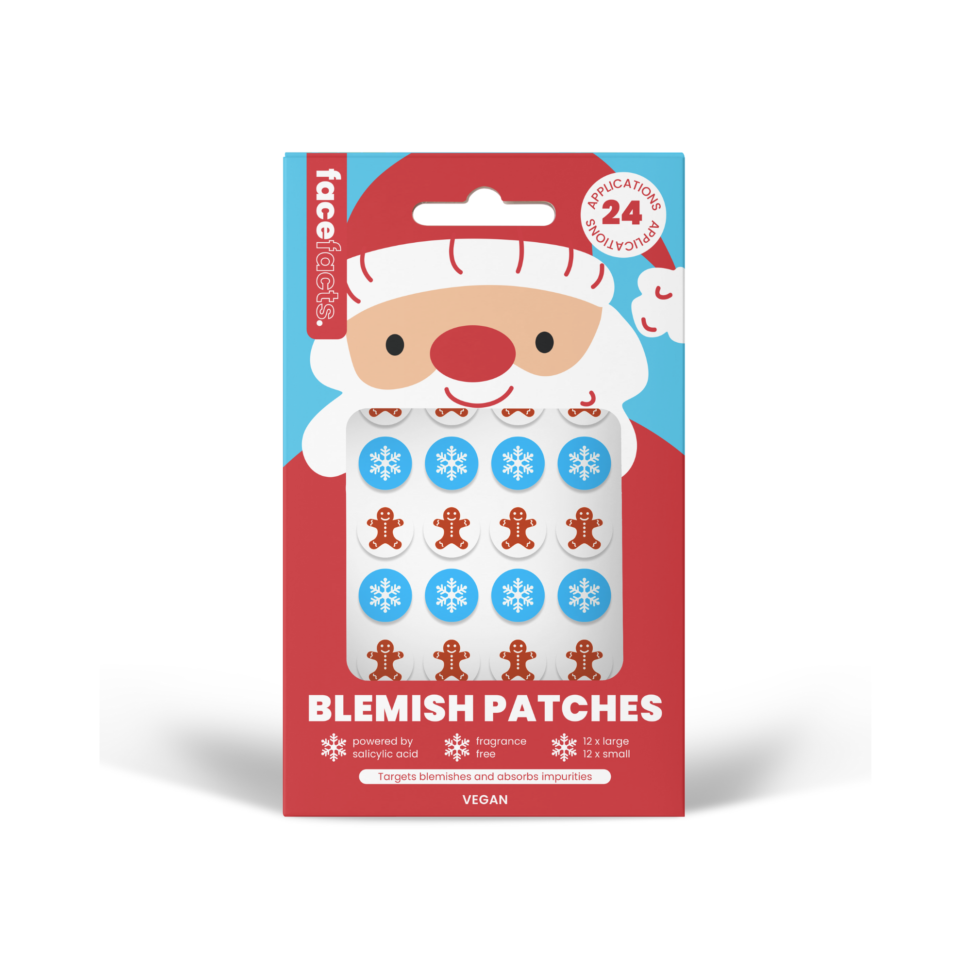 Hydrocolloid Blemish Patches - Ginger Bread & Snowflake – FaceFacts