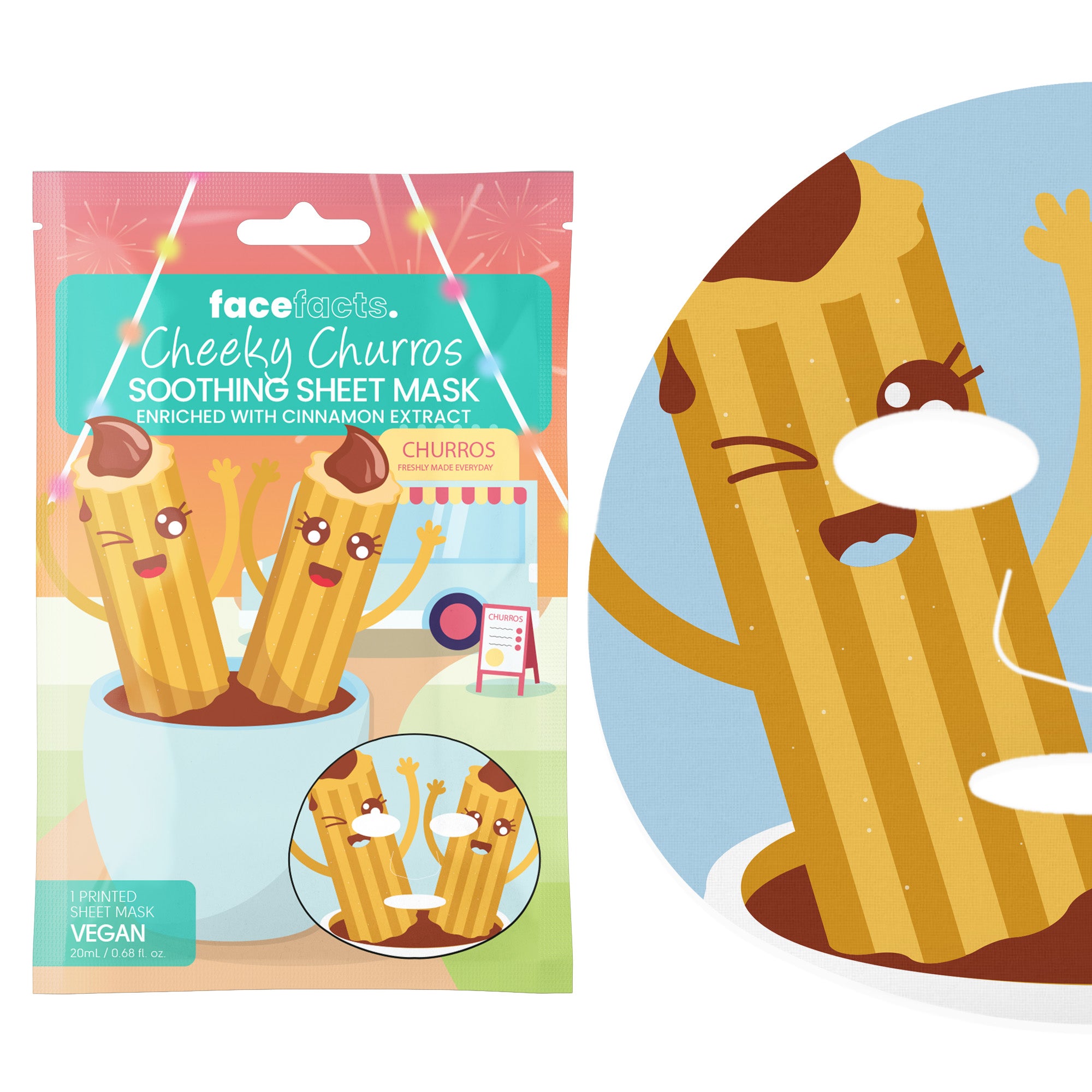 Cheeky Churros Soothing Printed Sheet Mask – FaceFacts